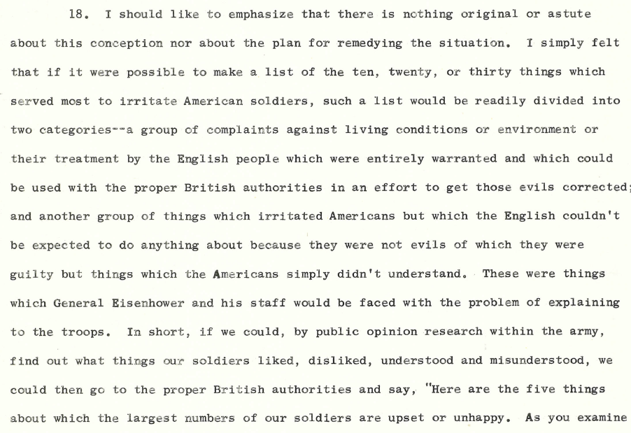 Elmo Roper's 1942 England Report | Roper Center for Public Opinion Research