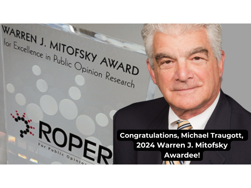Winner of 2024 Warren J. Mitofsky Award | ROPER CENTER
